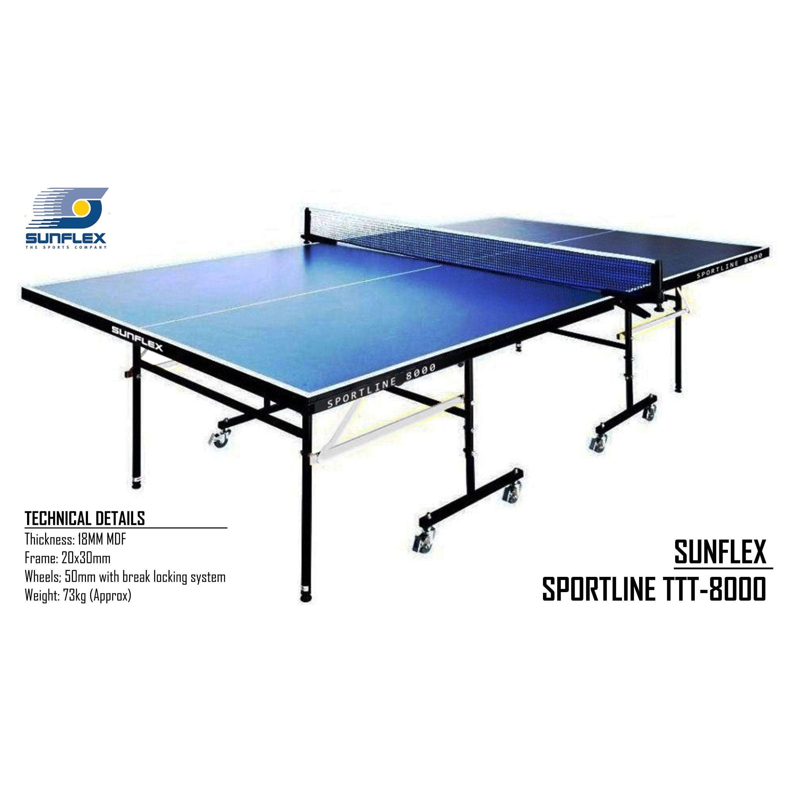 E505 ~ SUNFLEX TT TABLE 8000 & NET – Vaughan Sports